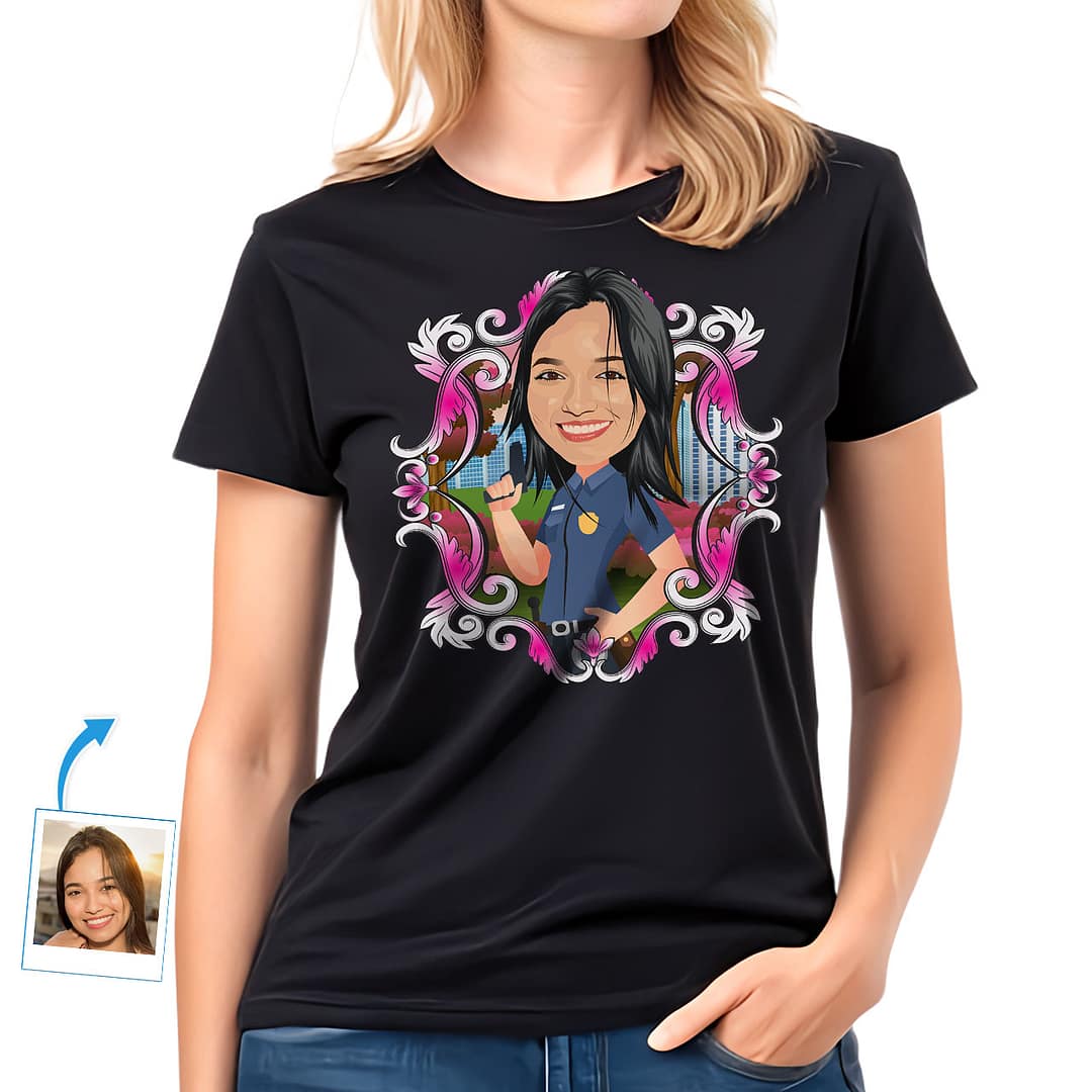 Custom Police Wife Shirt | Personalized Officer Mom Tee